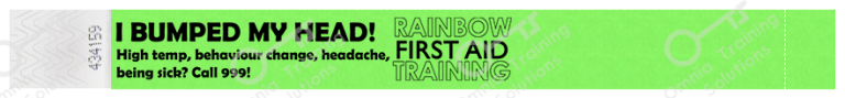 200 - Bumped Head Wristbands - Omnia Training Solutions